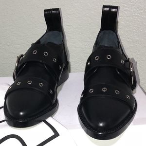 Paco Rabanne | Shoes | Paco Rabanne Black Leather Derby Brogue | Poshmark